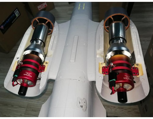 JP Hobby Double Layer Turbine Thrust Tube Set For Freewing A-10 80mm ...