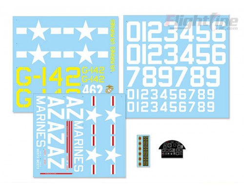 Flightline 1.6M F7F-3 Tigercat Decal Set