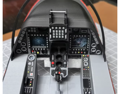 Top-Design 3D Print Scale Cockpit Panels Set For Freewing Avanti S 80mm ...