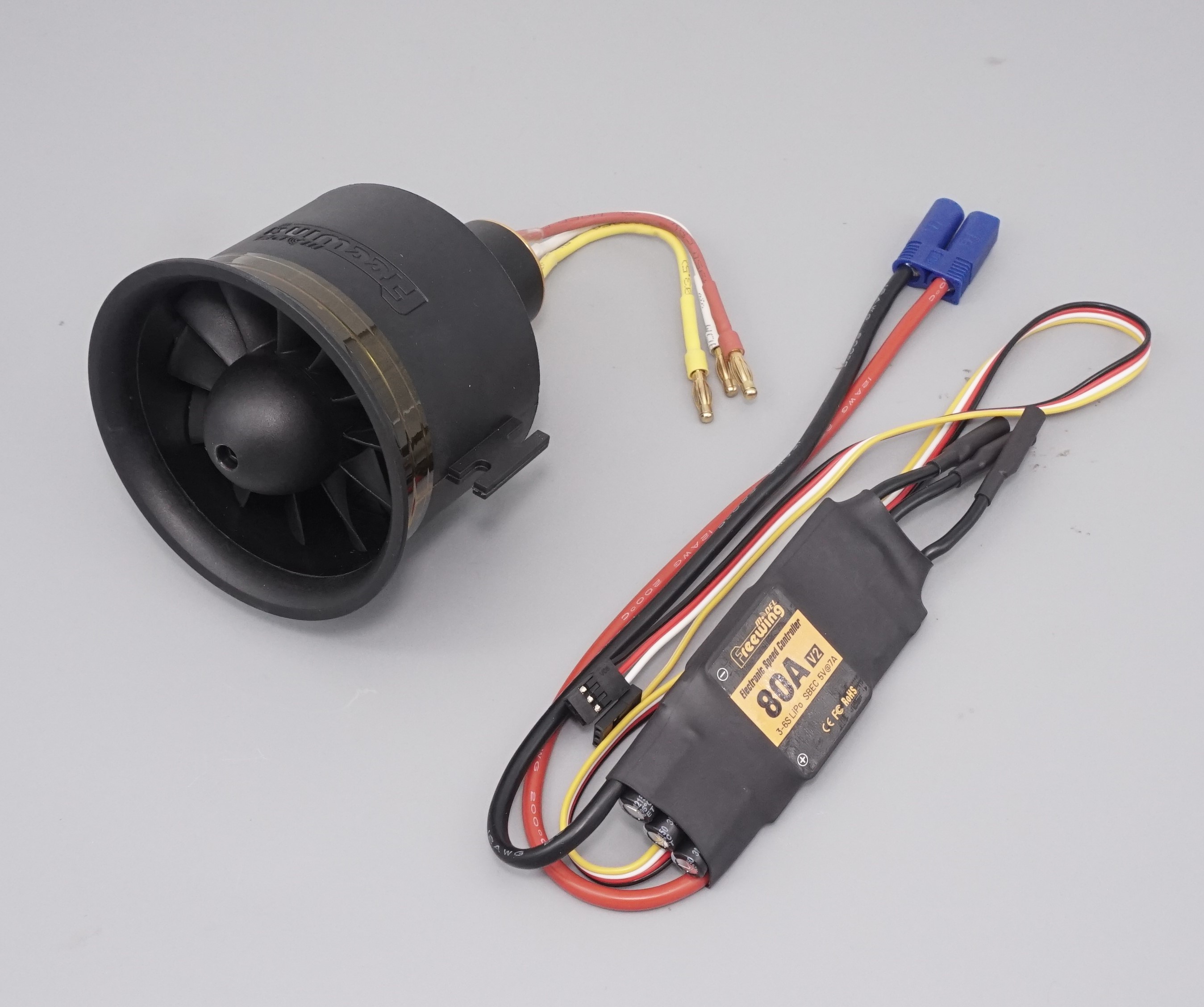 Freewing 70mm 12 Blade 2210Kv IR EDF Power Combo For 6S High Speed With ...