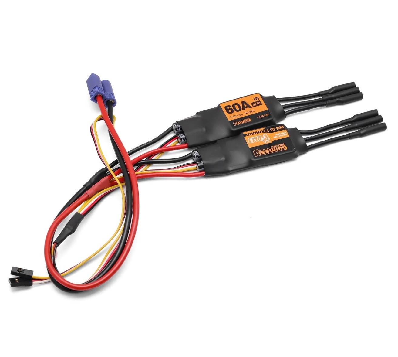 Freewing 60A V2 Dual Brushless ESC With Reverse Brake Function