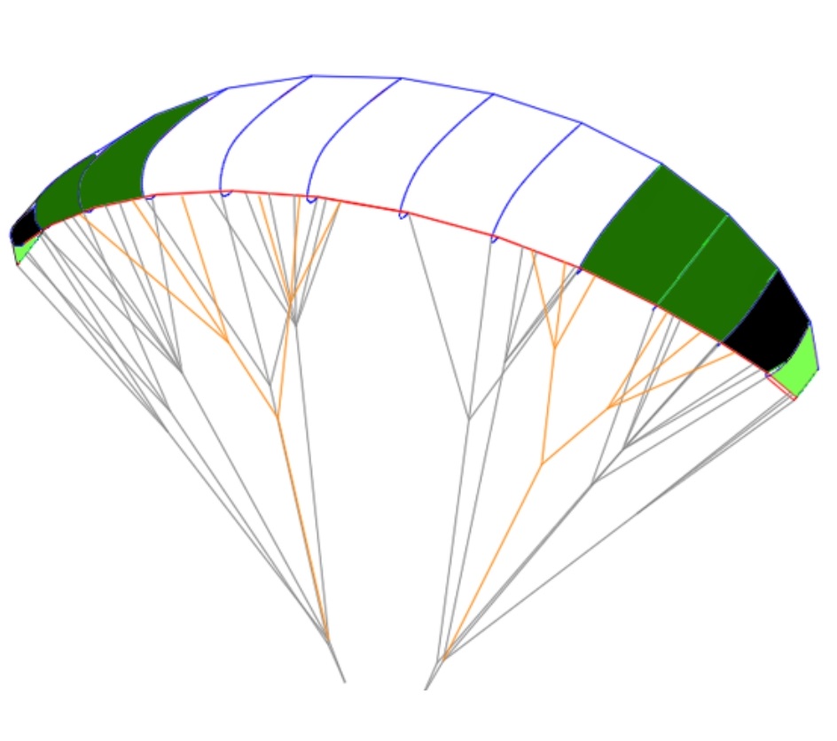 Parafun 1.1M Tech RC Paramotor Wing Part