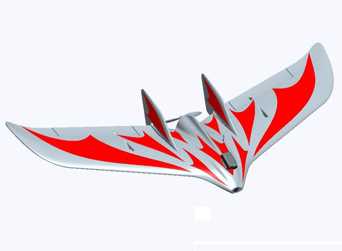 1.2M C-1 Chaser FPV Flying Wing Kit Version With Servo