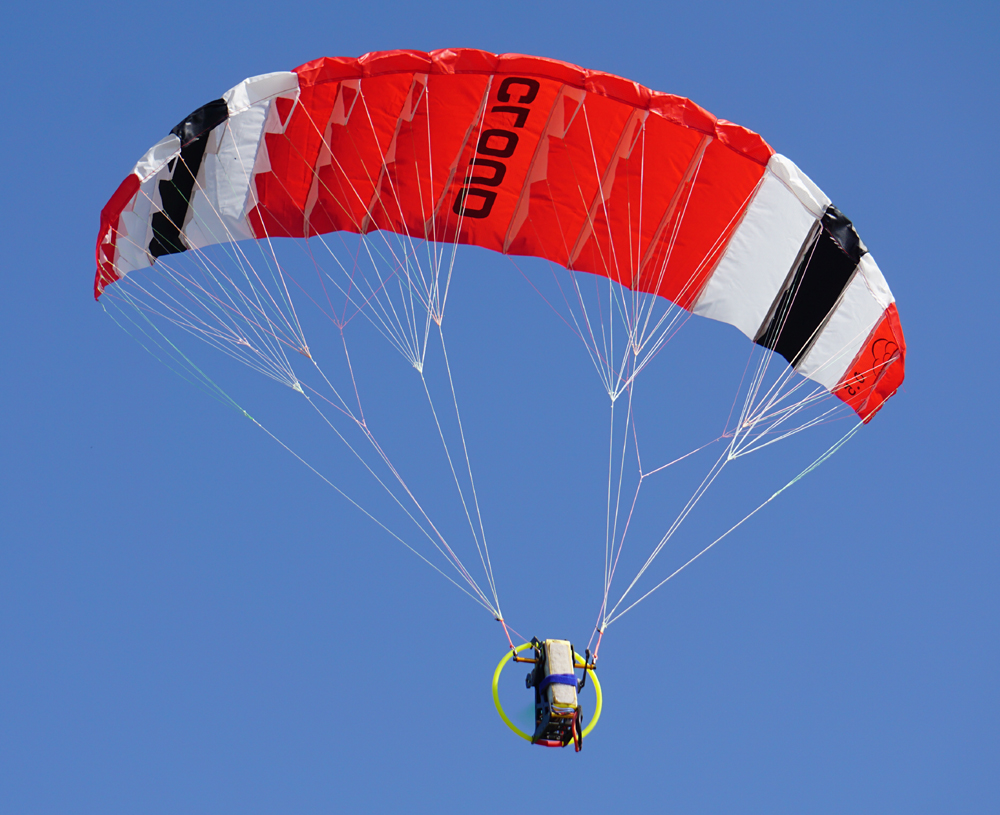 Cloud 0.5 1.48M RC Paramotor Wing With Backpack ARTF Version - Red