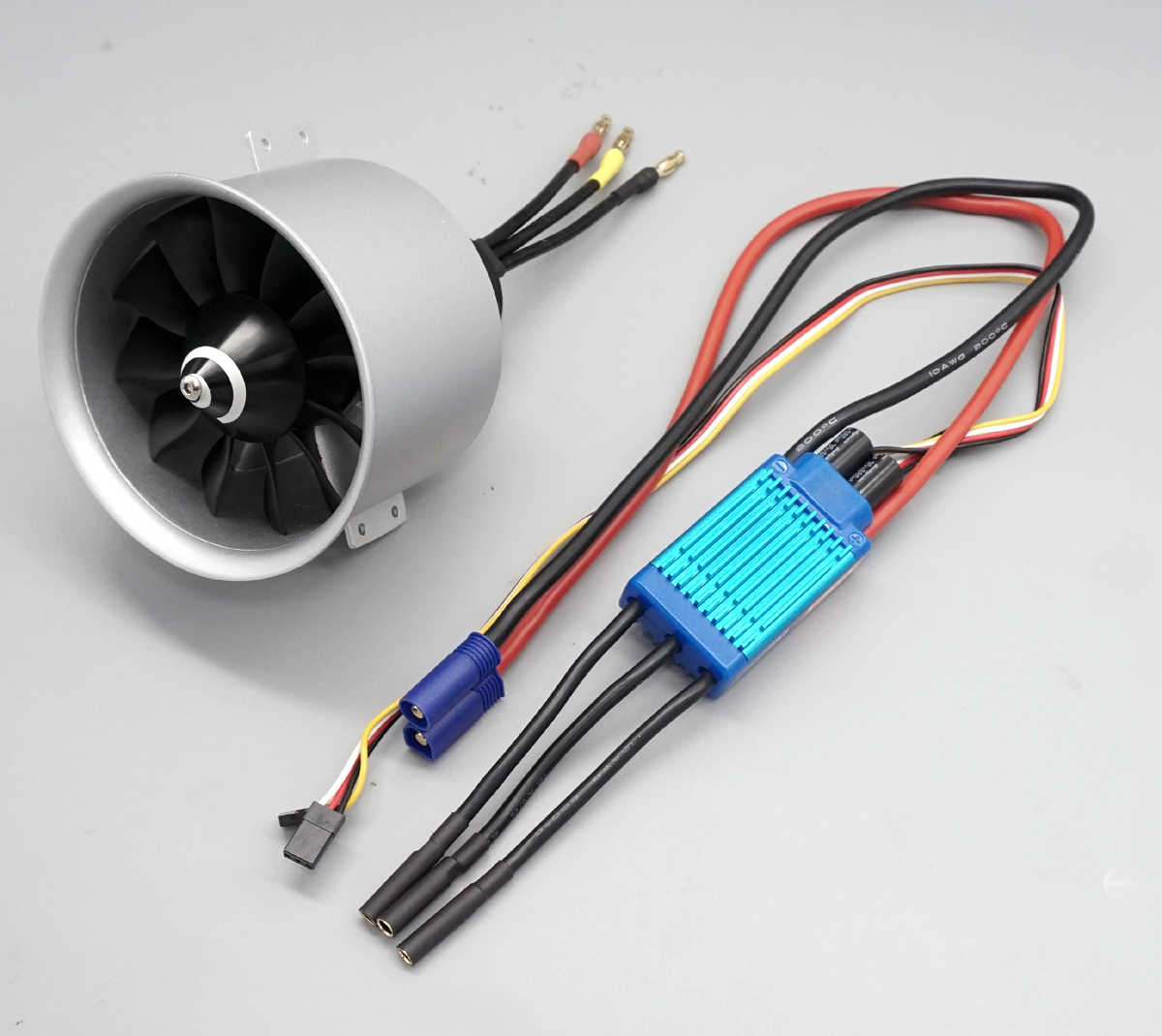 Cyclone Power 80mm 12 Blade 1900Kv Special Metal EDF Power Combo For 6S ...