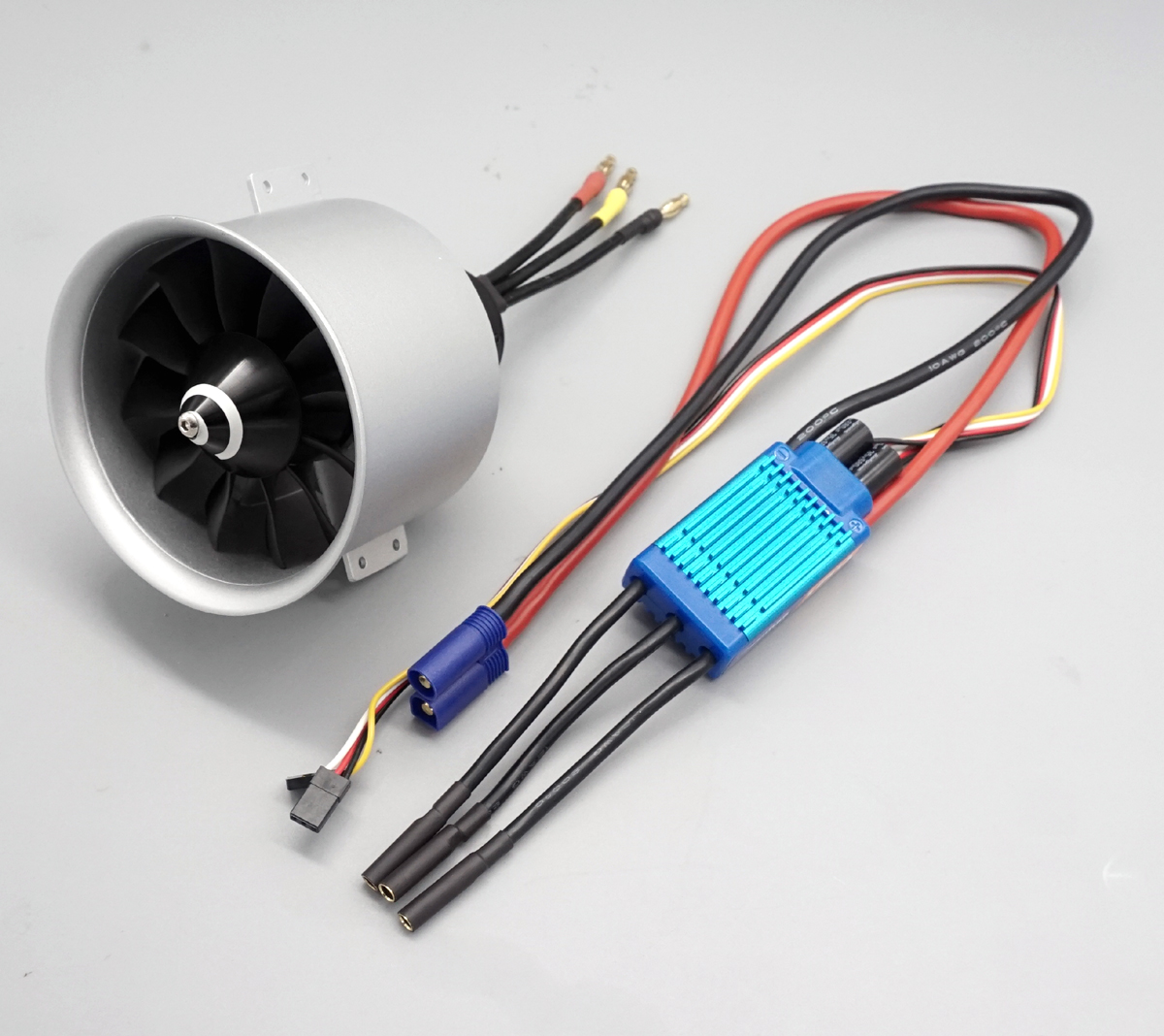 Cyclone Power 80mm 12 Blade 2350Kv Special Metal EDF Power Combo For 6S ...