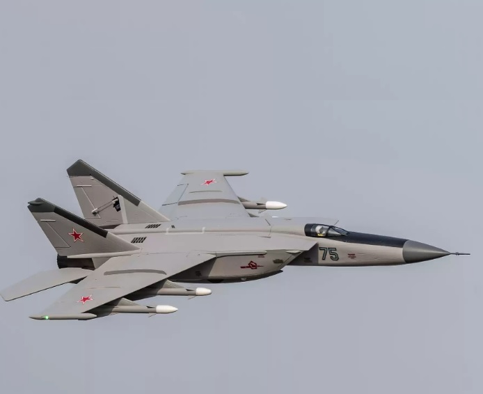 Flyfans Mig-25 Russian Twin 64mm EDF Jet Kit Version With Servo