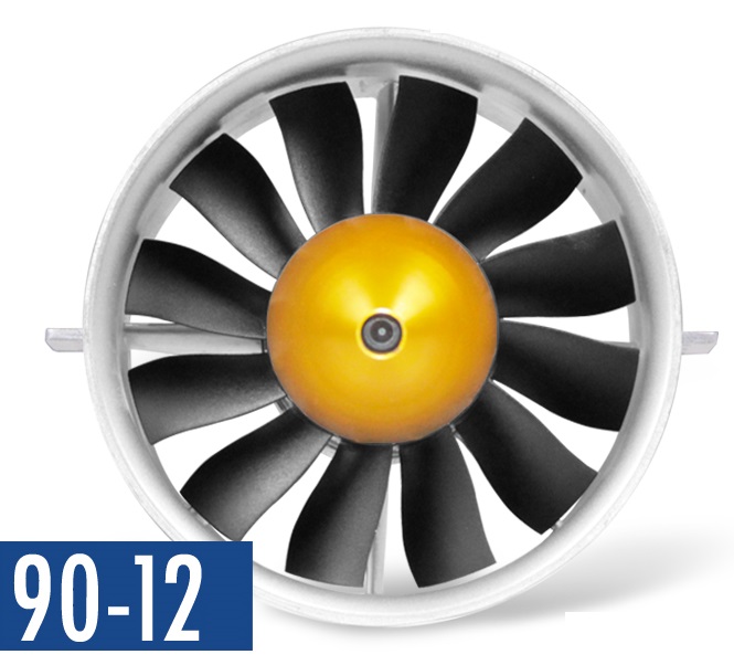 Freewing 90mm 12 Blade Special Metal EDF For 6S - 1835Kv