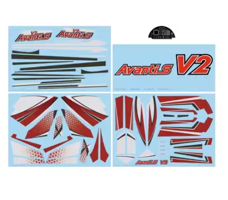 Freewing Avanti S V2 Decal Set