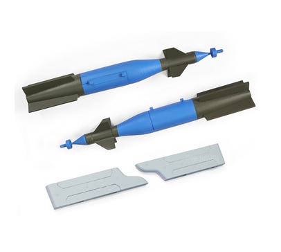 Freewing Eurofighter Typhoon 90mm EDF Jet Bombs & Pylons Set