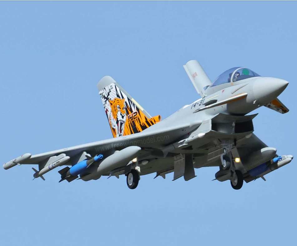Freewing Eurofighter Typhoon 90mm 12 Blade EDF Jet Kit Version With ...