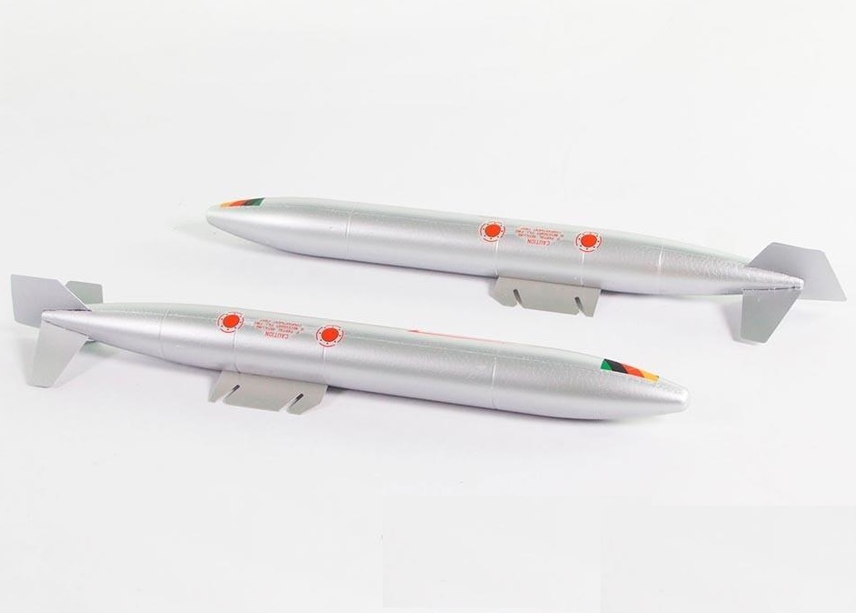 Freewing F-104 Starfighter Silver Drop Tank Set