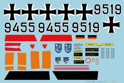 Freewing T-33 German 80mm EDF Jet Decal Set