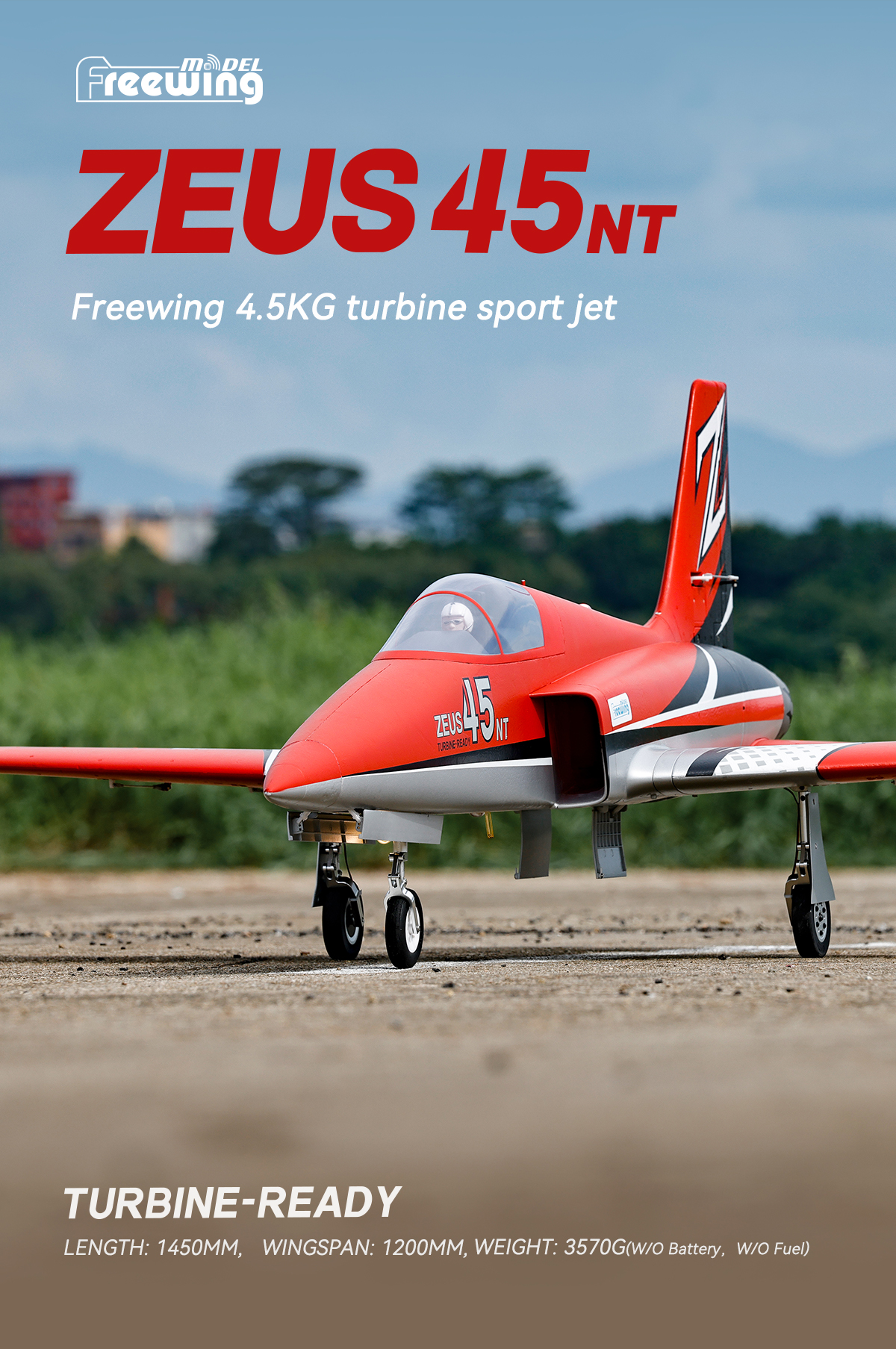 Freewing Zeus 45nt Turbine Sport Jet Kit With Servo Version - Without ...