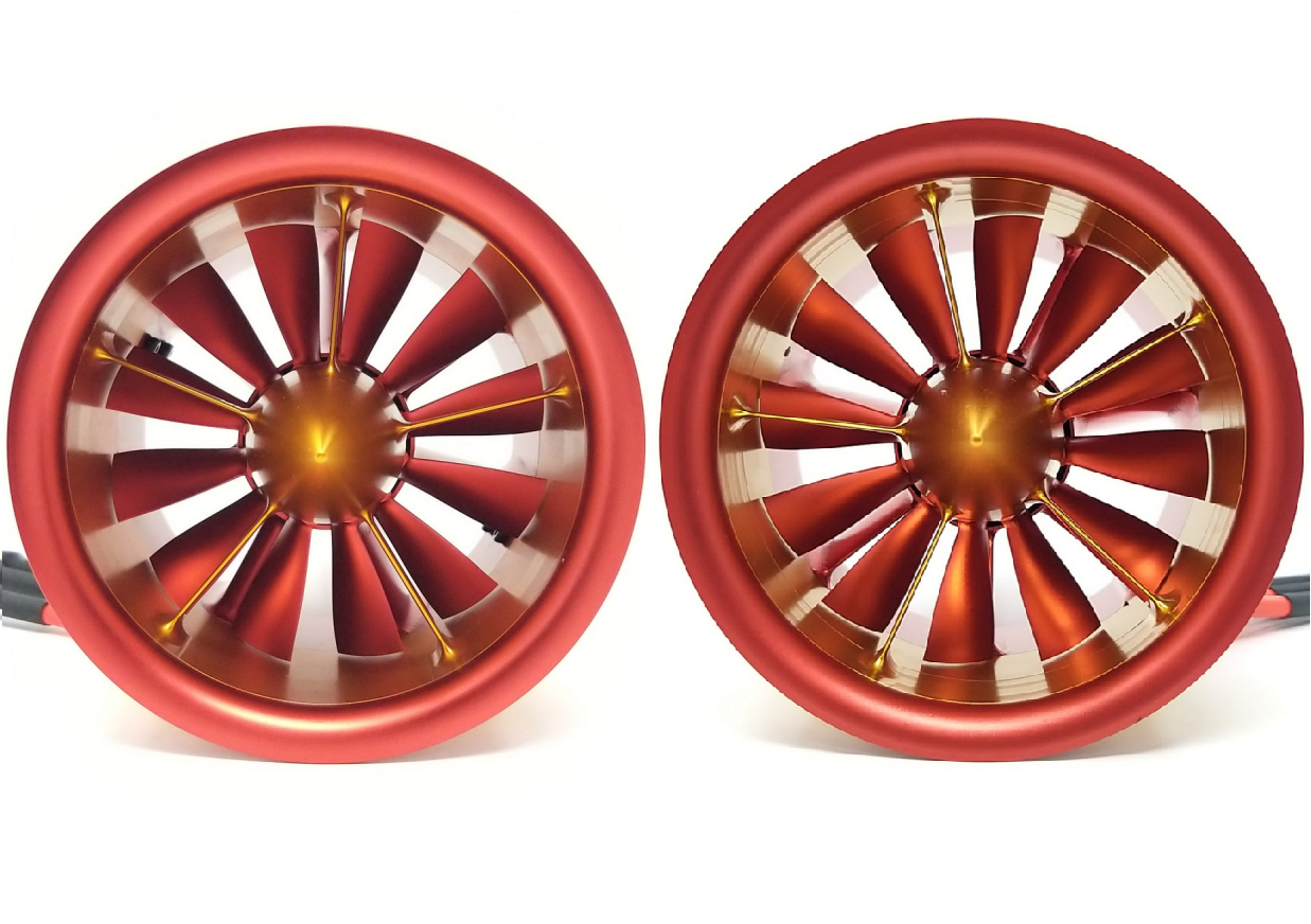 JP Hobby 80mm 12 Blade Full Metal Counter Rotating EDF Set 2200Kv For 6S