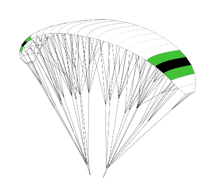 Parafun 2.7M RC Paramotor Wing Part