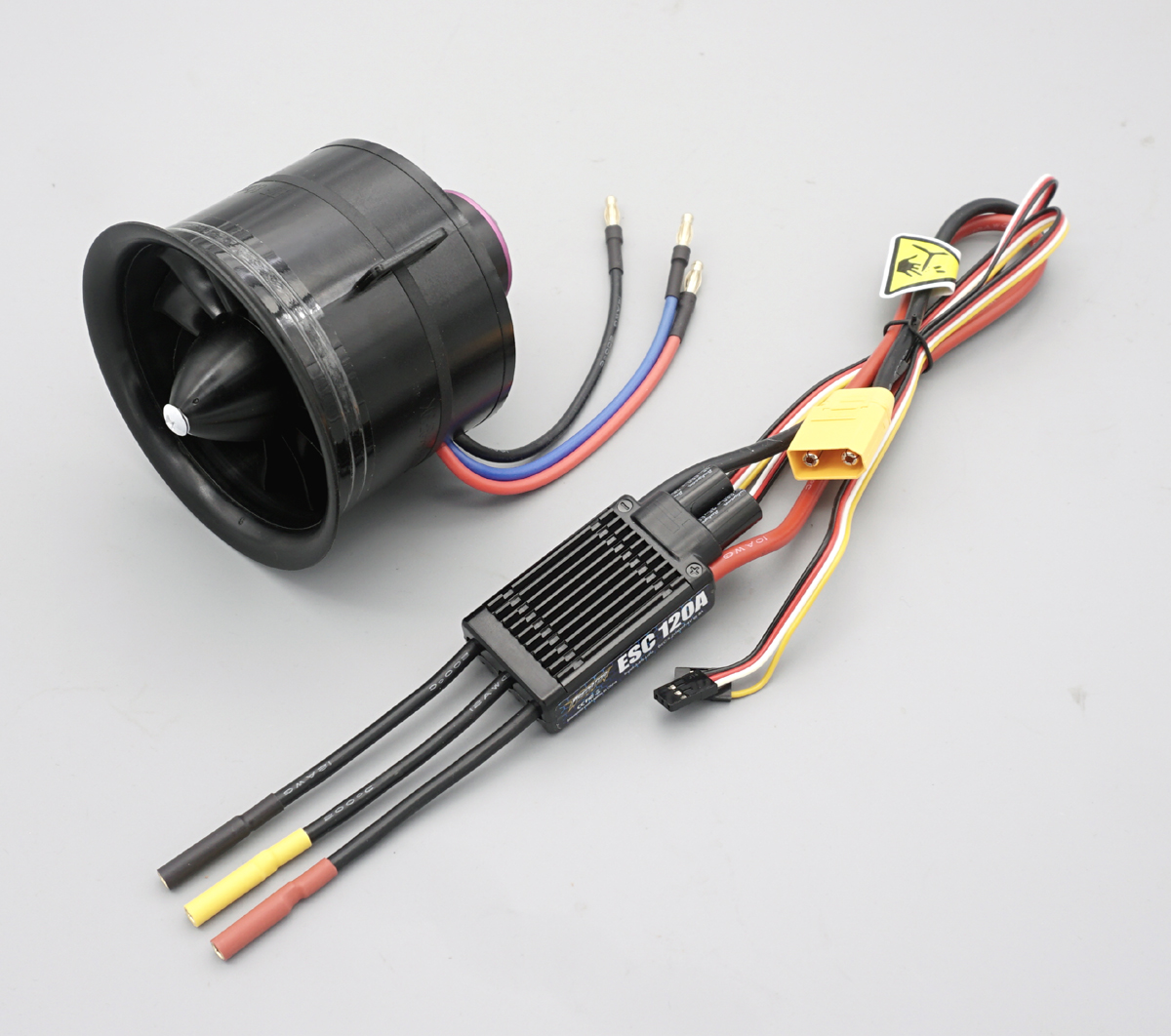 Powerfun 80mm 12 Blade 2000Kv EDF Power Combo For 6S With Reverse Brake ...