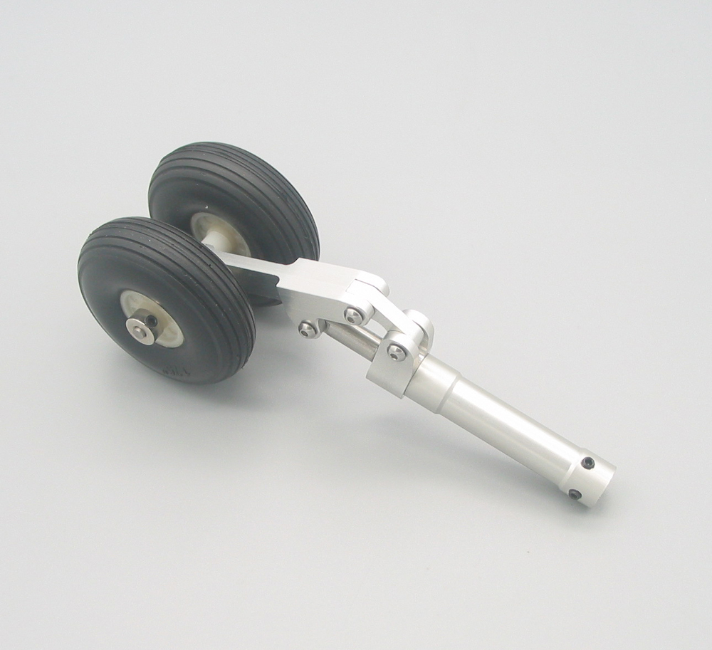 Top-Design CNC Suspension Nose Landing Gear Strut With Twin Wheel 130mm ...