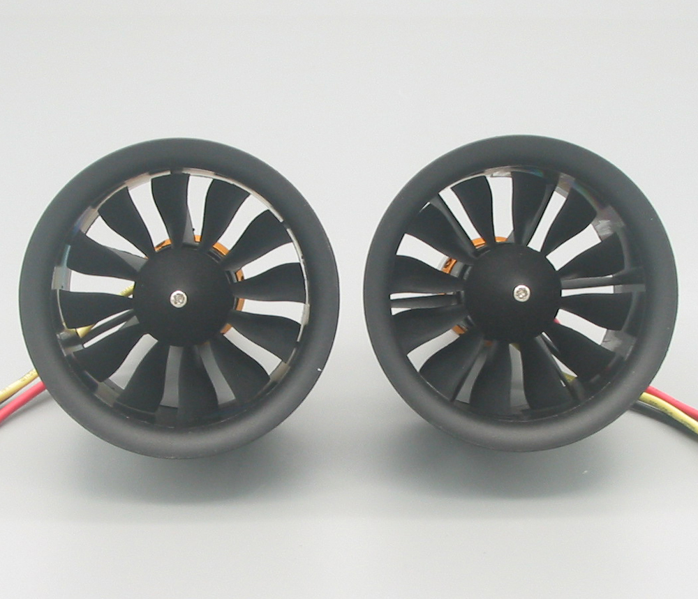 QX-Motor 50mm 12 Blade 4000Kv Counter Rotating EDF Set For 4S